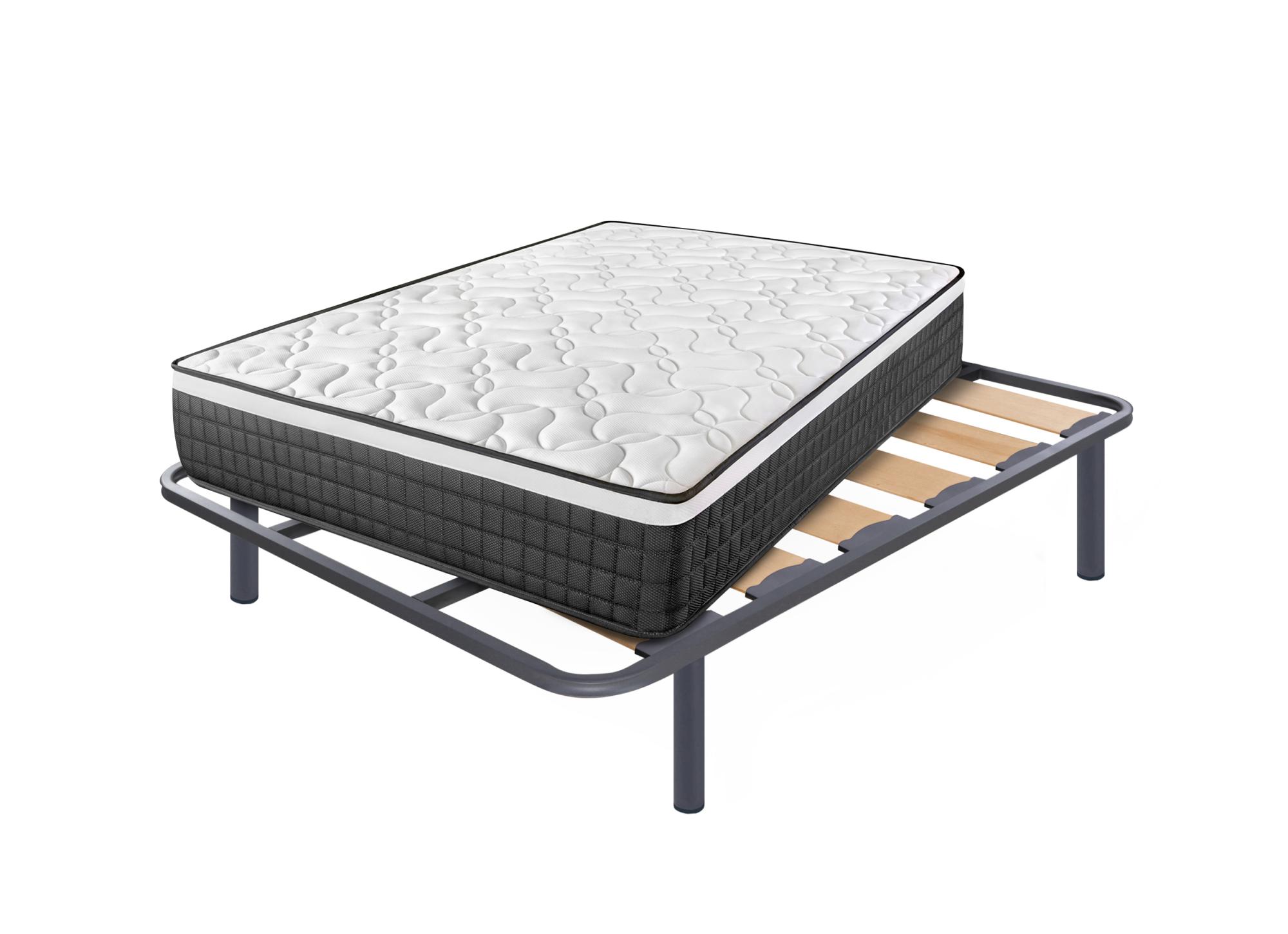 Colchón Viscoelástico Origin + Somier Zeus con 4 Patas de 32 cm ...