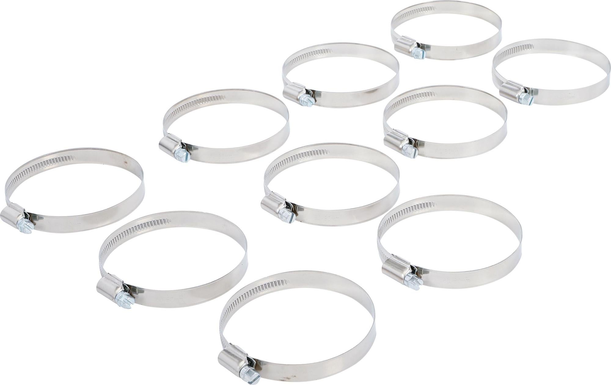 BGS technic Fascetta stringitubo | acciaio inox | 60 x 80 mm | 10 pz ...