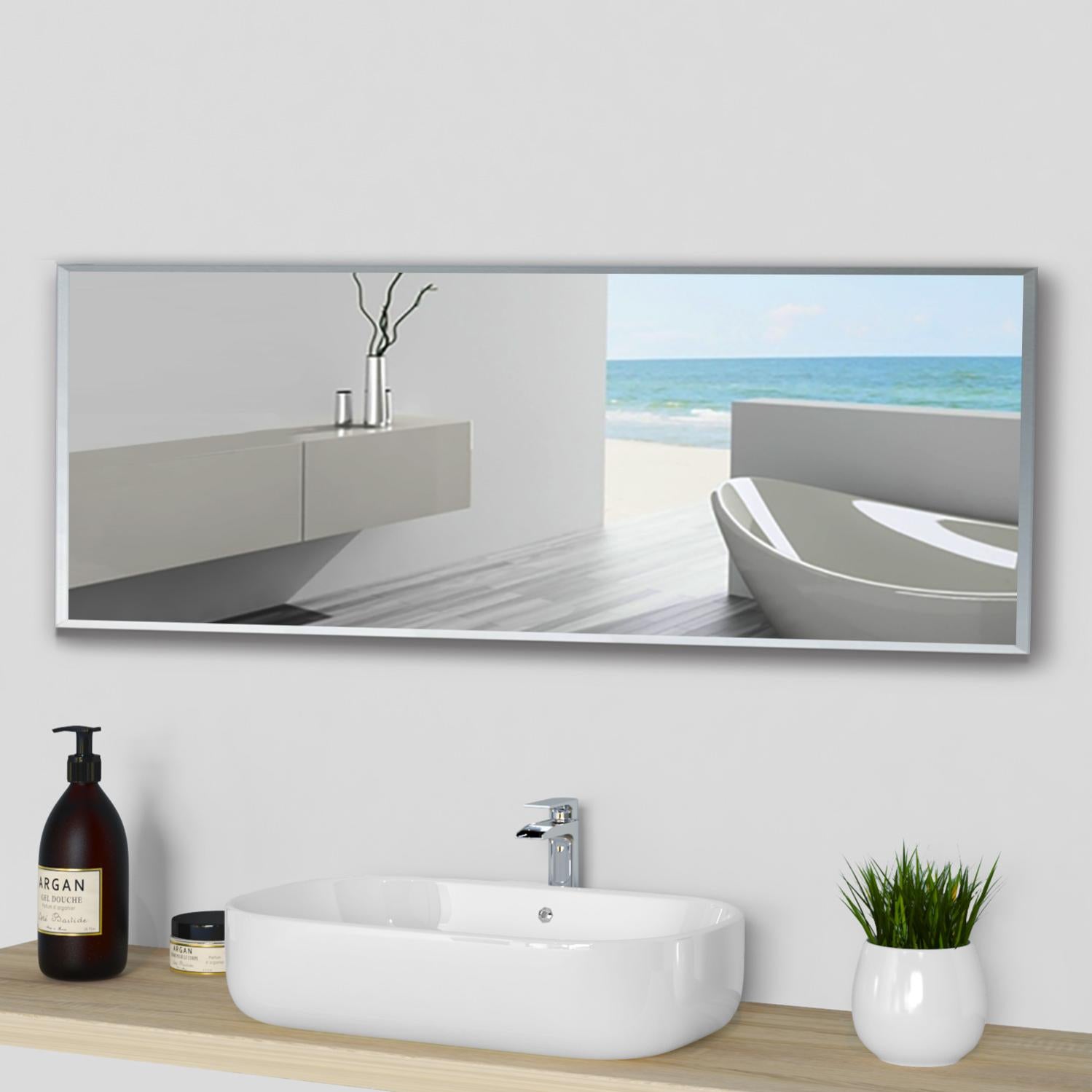 Specchio Quadrato da Bagno 45×120cm con Vetro 5mm Esente da Rame ...