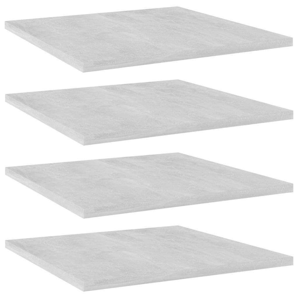 Maison Exclusive - Ripiani per Libreria 4pz Grigio Cemento 40x40x1,5cm ...