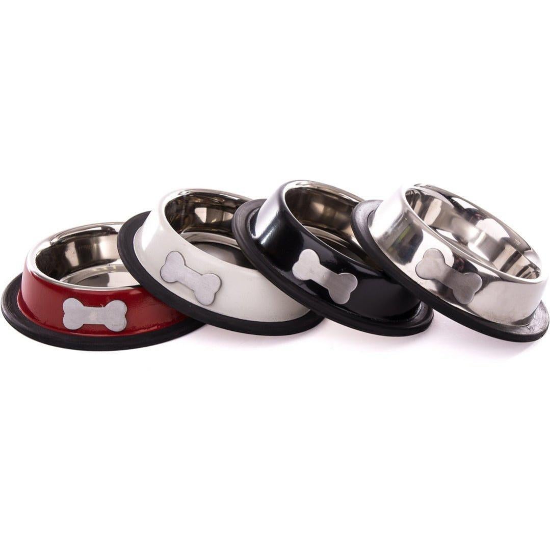 Lot de 4 Gamelles En Inox Avec Motif Os Pour Chiens Martin Sellier ...