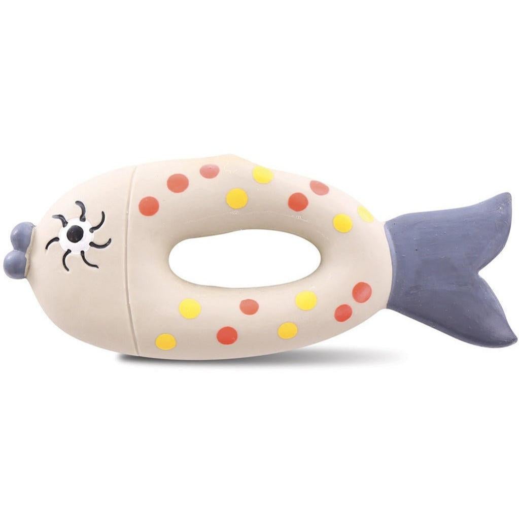 Poisson sonore arlequin pour chiens & chats en latex naturel | Leroy Merlin