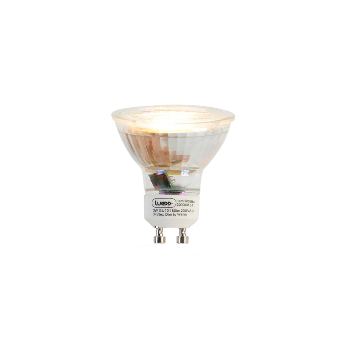 GU10 3 fasi dimmerabile in Kelvin Lampada LED 3W 180 lm 2000K-2700K ...