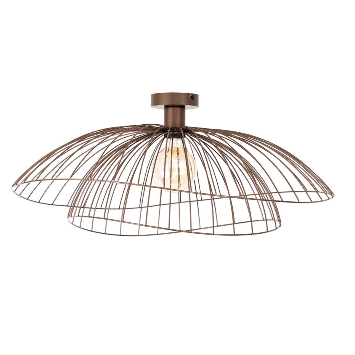 Plafoniera design bronzo 45 cm - Pua | Leroy Merlin