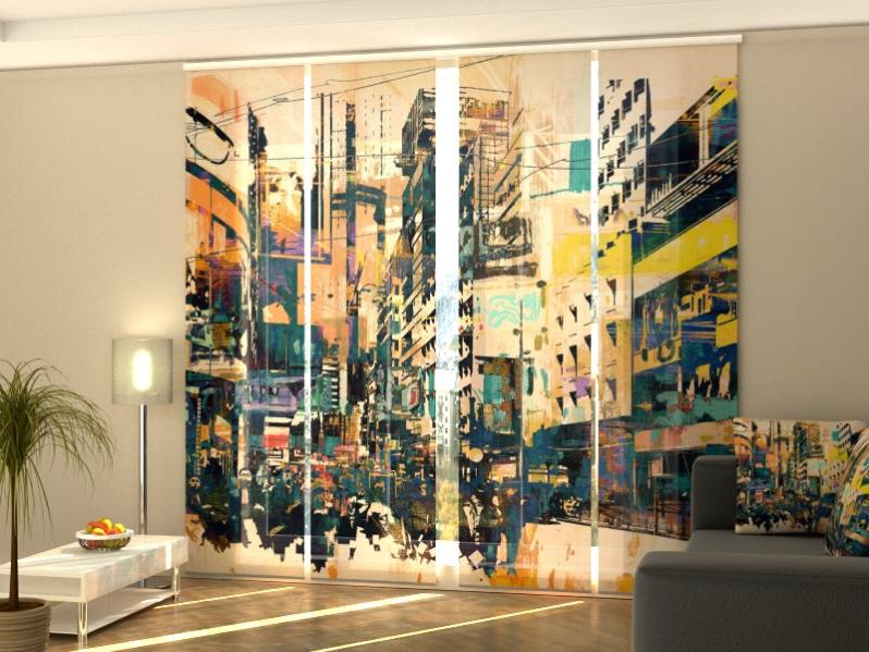 Tende a Pannello Scorrevoli New York Astratta 300x60 | Leroy Merlin