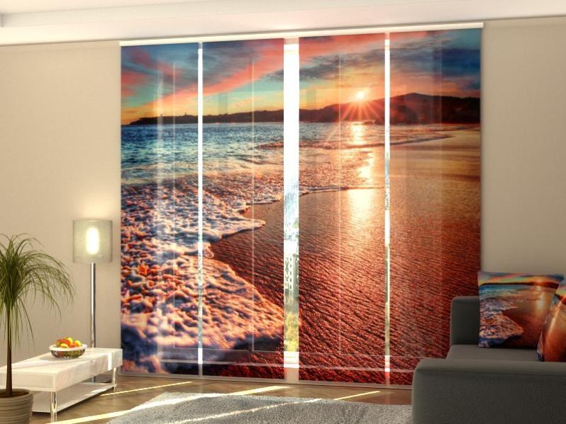 Tende a Pannello Scorrevoli Tramonto sulle Onde 300x60 | Leroy Merlin