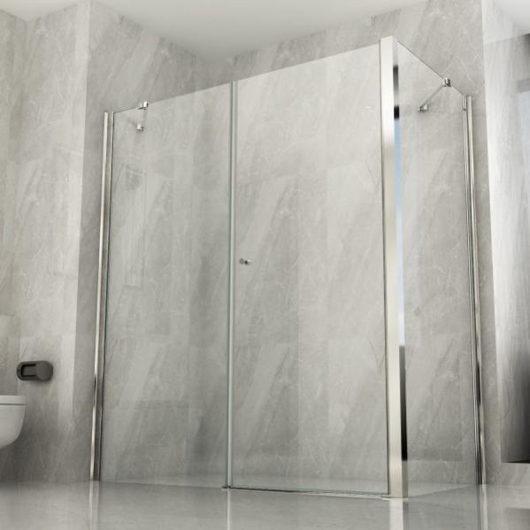 Box doccia 2 lati porta battente trasparente 8mm h195 magic maxi ...