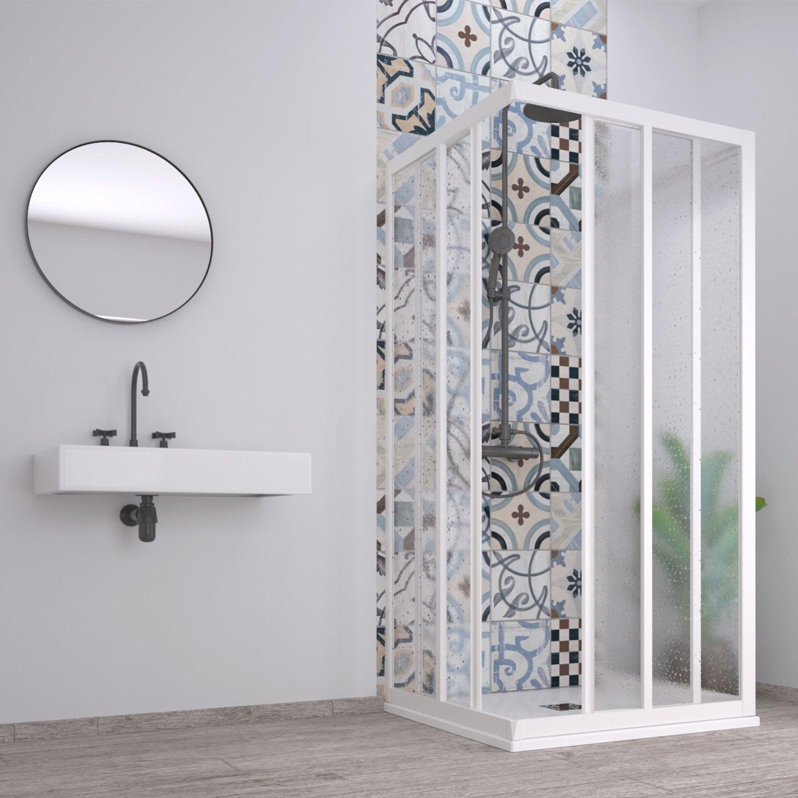 Box doccia 3 Lati "Acril" in Acrilico con profili in PVC apertura ...