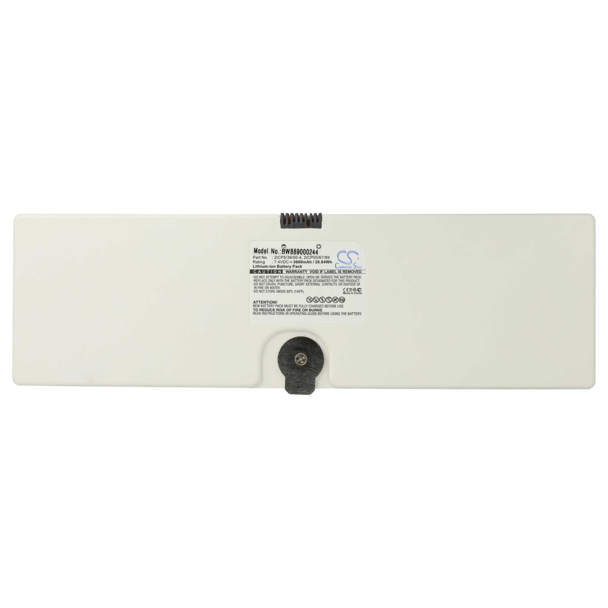 Vhbw Batterie remplacement pour Trixell 2ICP05/67/89, 2ICP5/38/50-4 ...