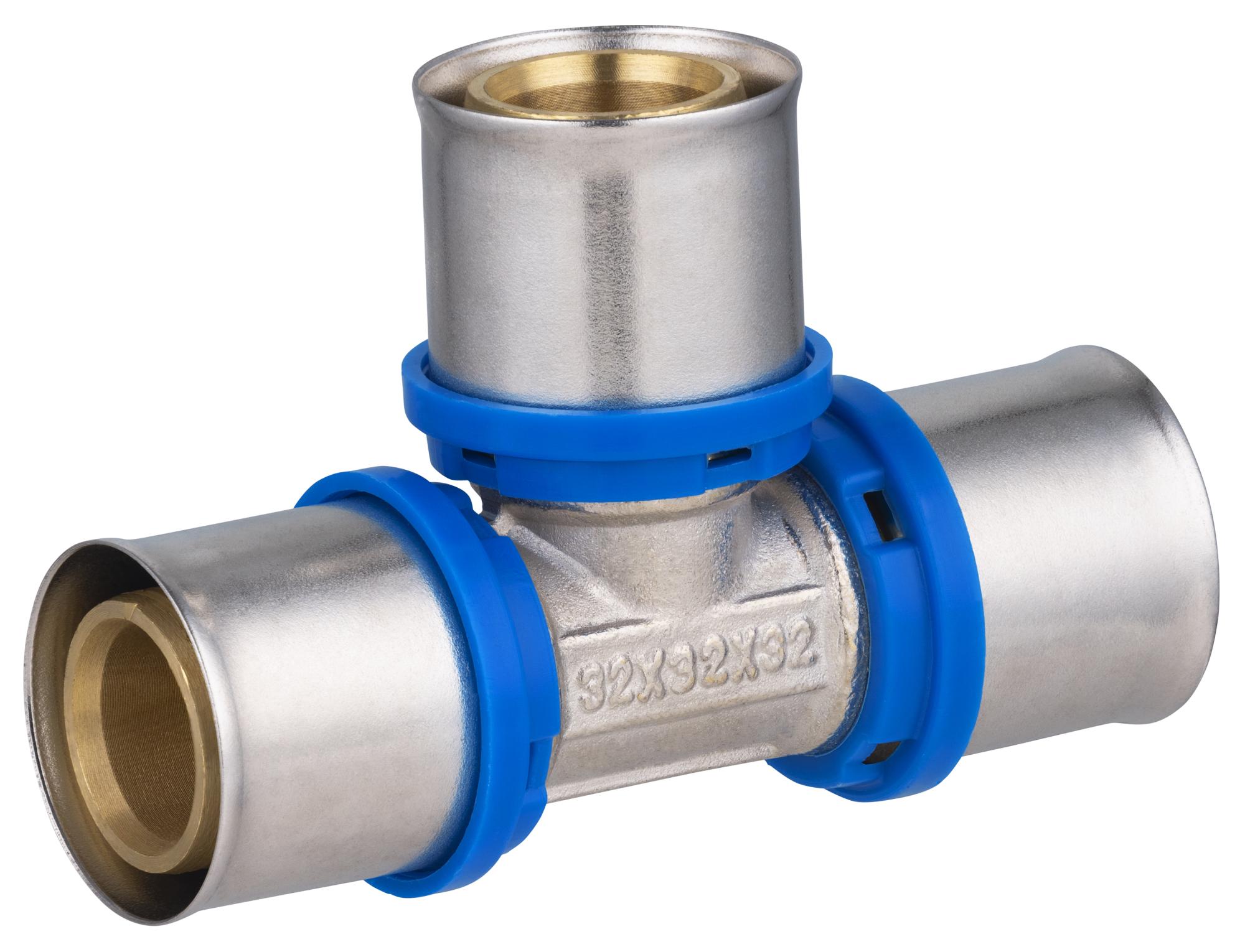 Multistrato Multiprofilo Raccordo A Crimpare Tee Uguale Ø32 | Leroy Merlin