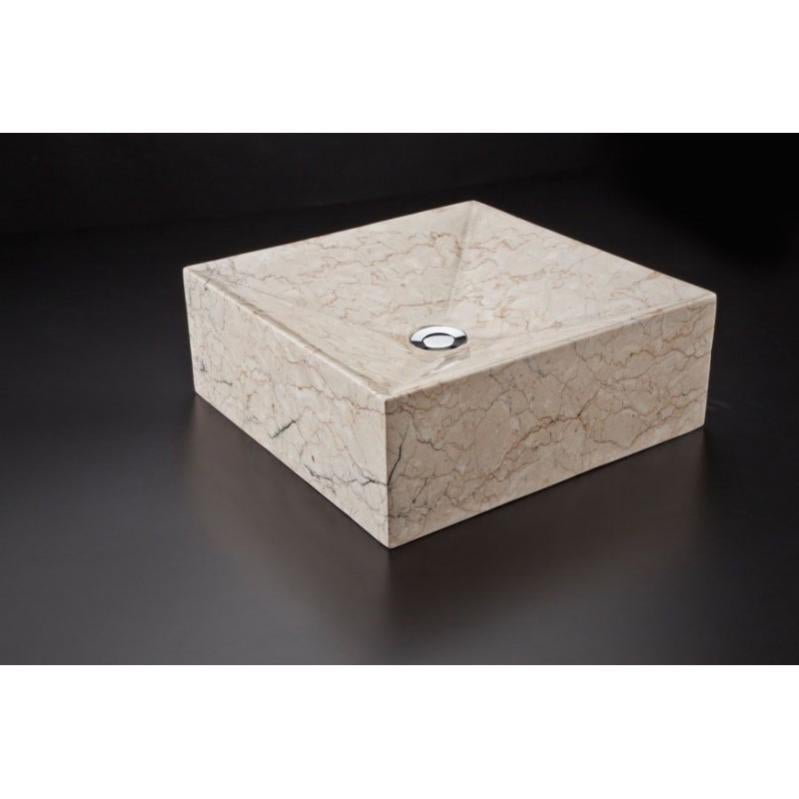 Lavabo da appoggio Marble Square Bianco | Leroy Merlin