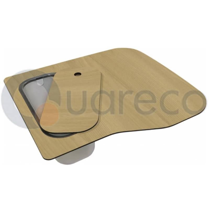 Tagliere Elleci Element Fox 360 con Vaschetta in materiale HPL Quercia ...
