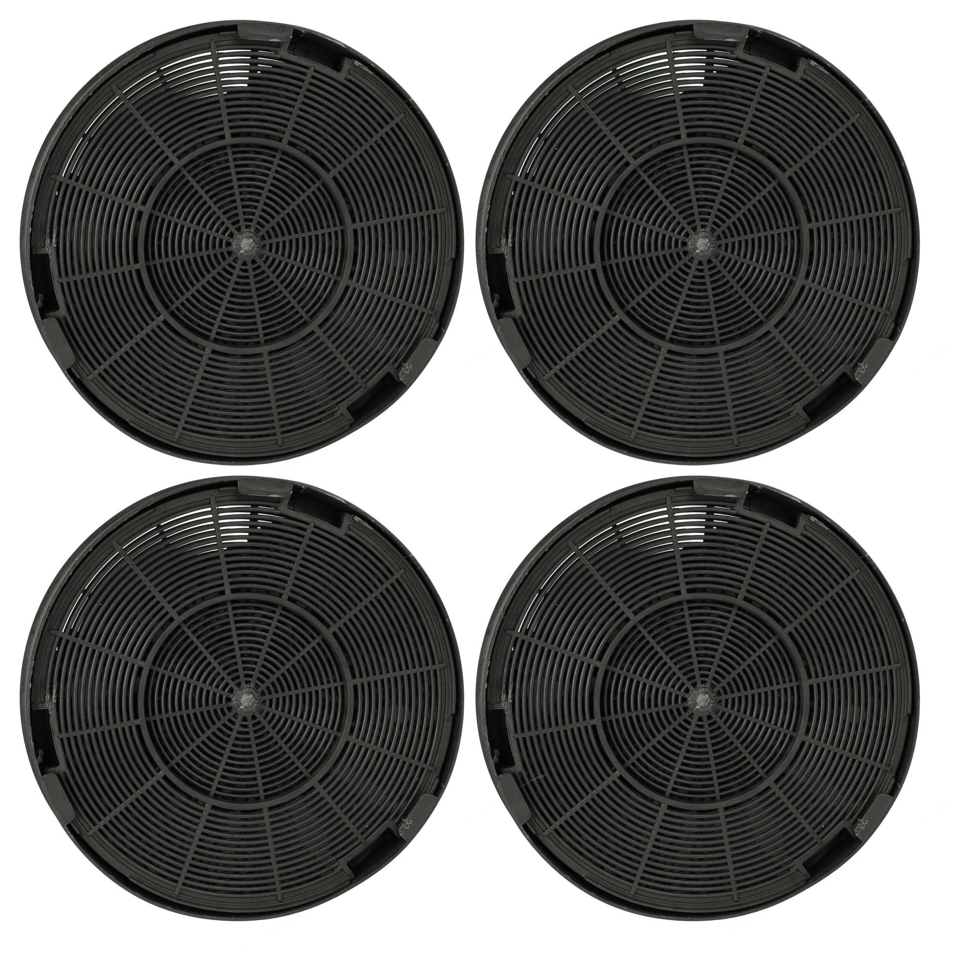 Vhbw 4x Filtre à charbon actif compatible avec Franke 110.0260.657, 110 ...