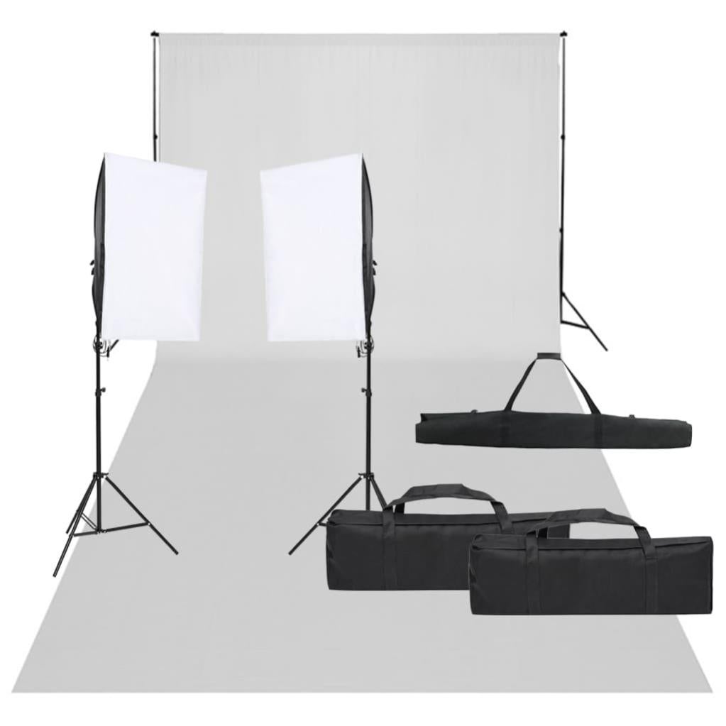 Maison Exclusive - Kit per Studio Fotografico con Set di Luci e Fondale ...