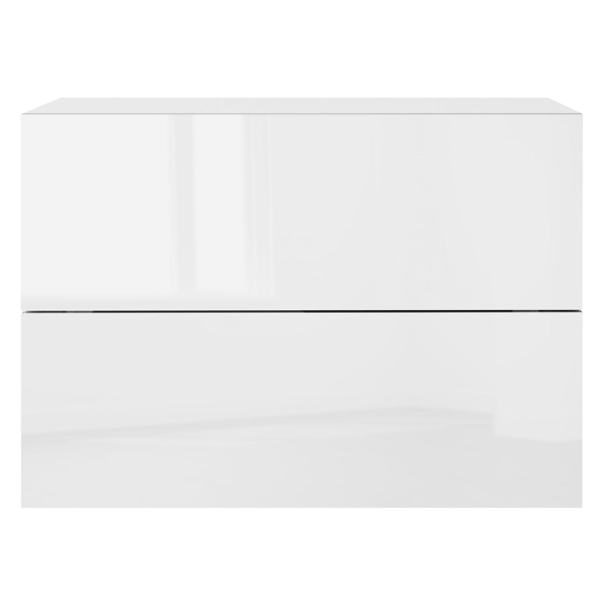 2x Comodini sospesi con 2 cassetti camera da letto 42x30x29 cm MDF ...