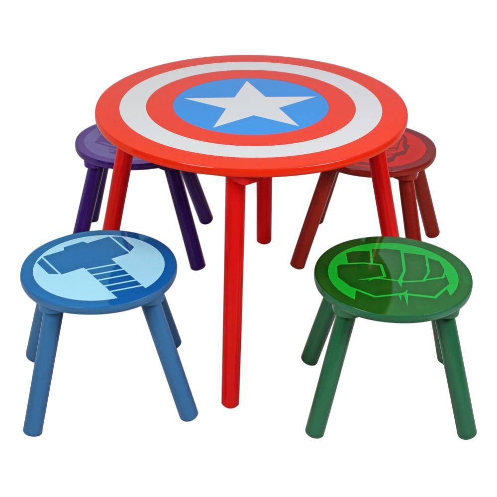 Avengers Set tavolo con 4 sgabelli in legno | Leroy Merlin