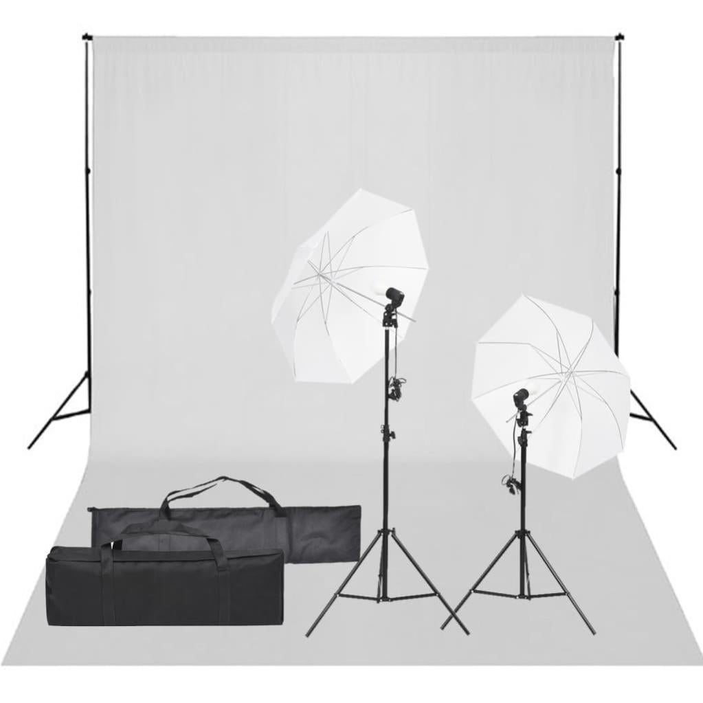 Maison Exclusive - Kit per Studio Fotografico con Set di Luci e Fondale ...