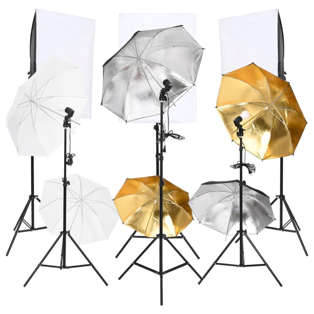 Maison Exclusive - Kit per Studio Fotografico 6 pz con Set di Luci e ...