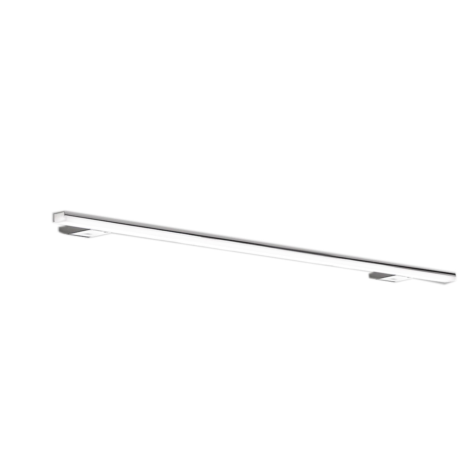 Aplique de luz LED rectangular para baño, 80,8cm, acabado cromo ...