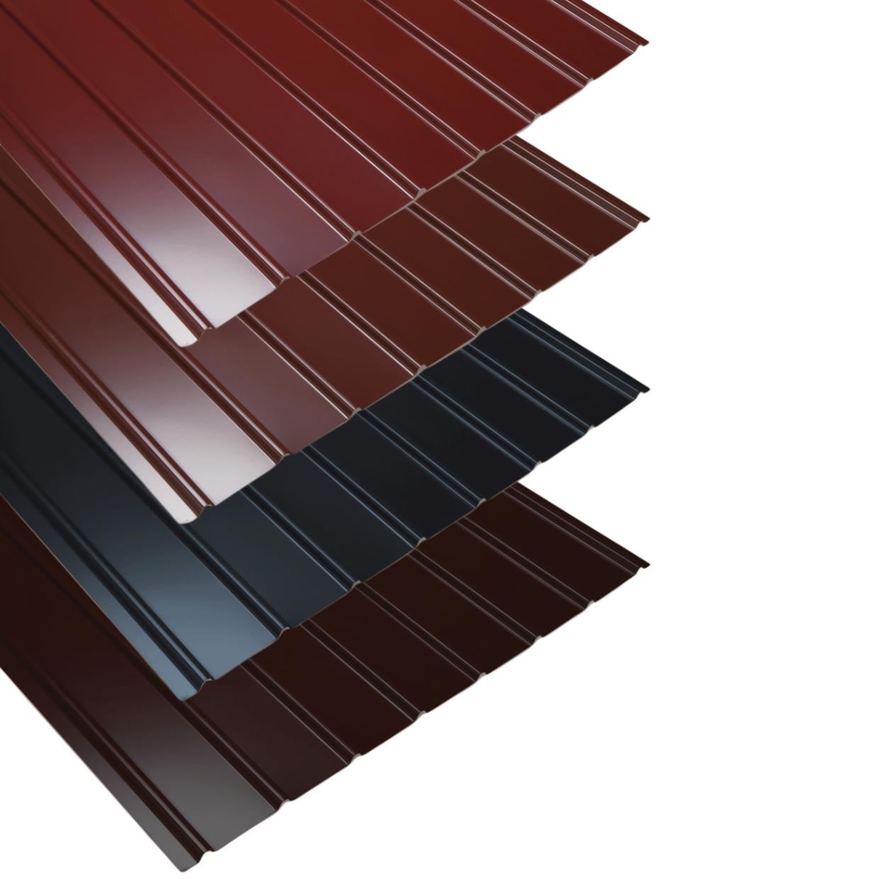 Pack de 6 tôles H12 - RAL 3011 - Qualité Allemande | Leroy Merlin