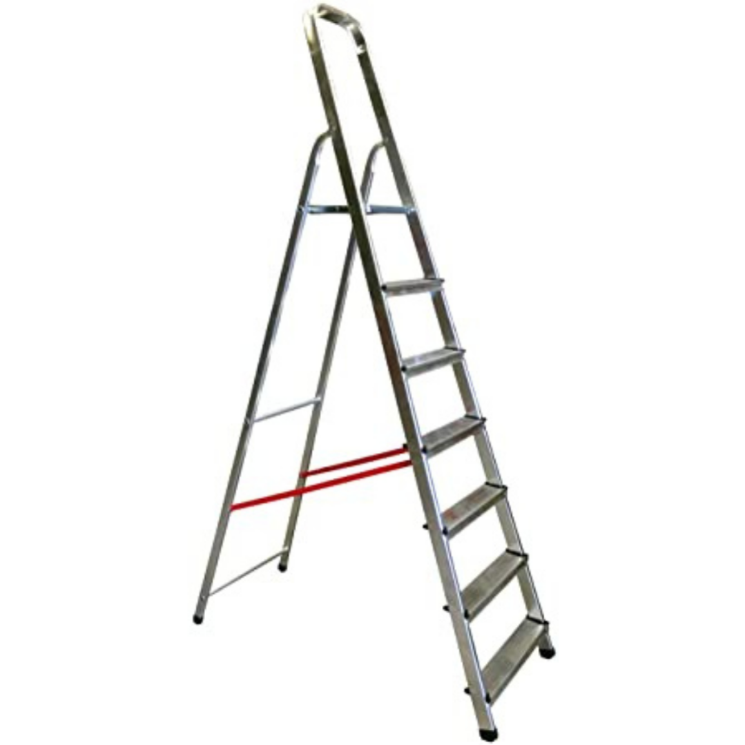 Escalera HOMELUX plegable de aluminio mixta peldaños de 12cm -6 ...