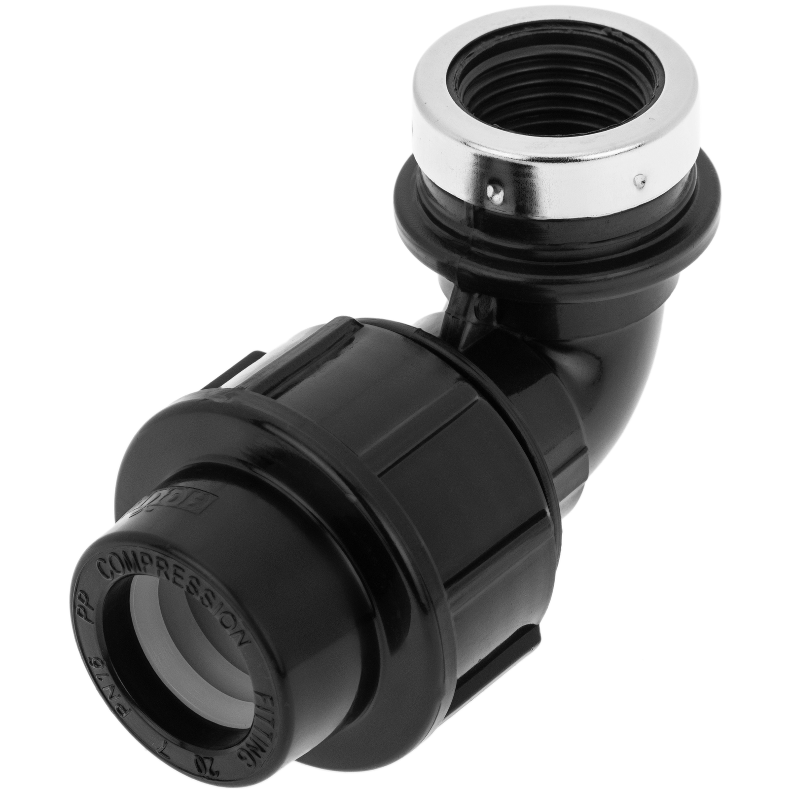 Embout fileté femelle coudé en polyéthylène 32 mm x 1" pour système d ...