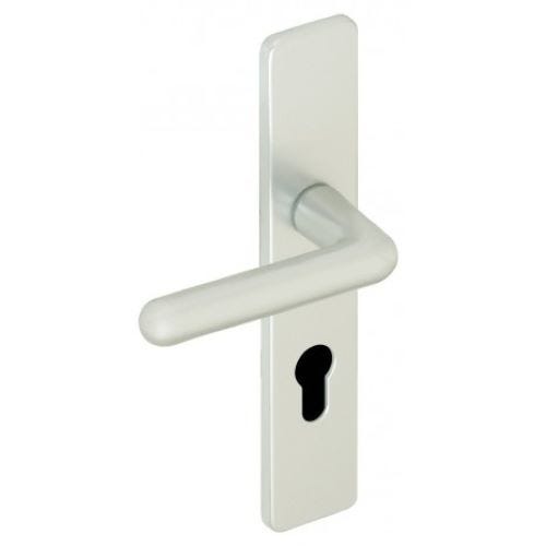 Ensemble de poignées de porte palière sur plaque VACHETTE GOLF Argent ... Ensemble de poignées de porte palière sur plaque VACHETTE GOLF Argent ...