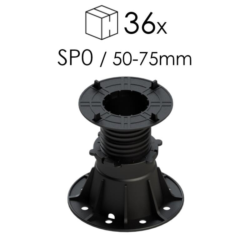 BOÎTE DE 36 PLOTS RÉGLABLES SP0 50-75 MM DE MARQUE PEYGRAN | Leroy Merlin
