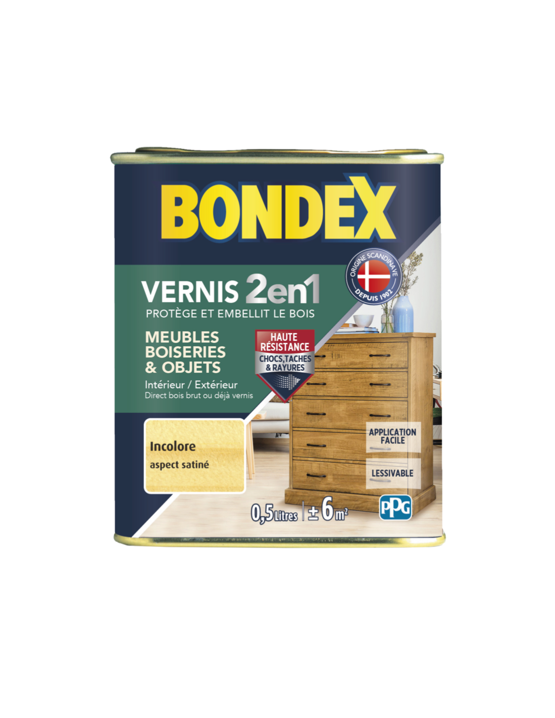 Vernis Bois Satin Incolore 0l5 - BONDEX | Leroy Merlin