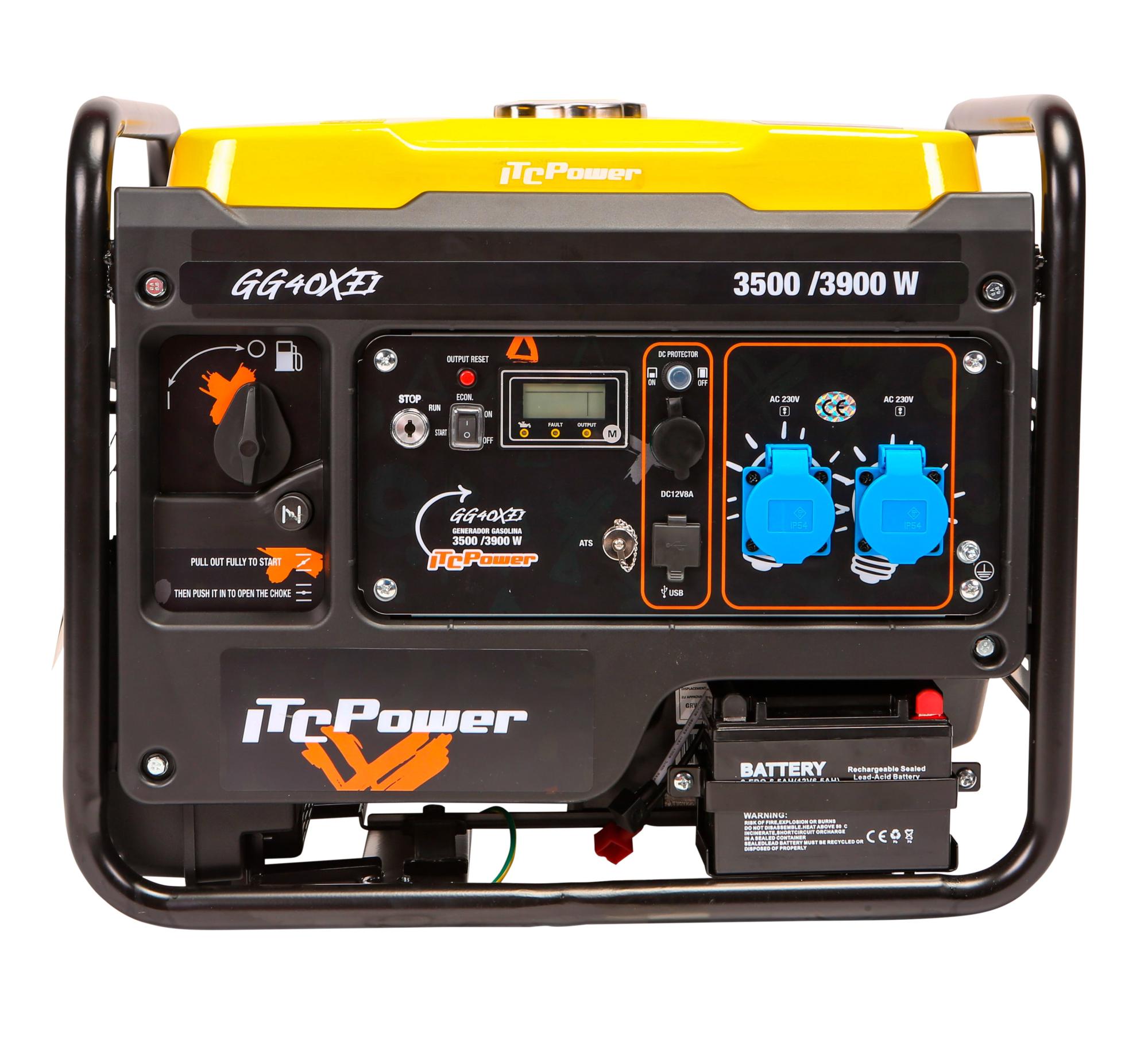 GG40XEi Generador Inverter Abierto ITC Power 3,9kW de Potencia Máxima ...