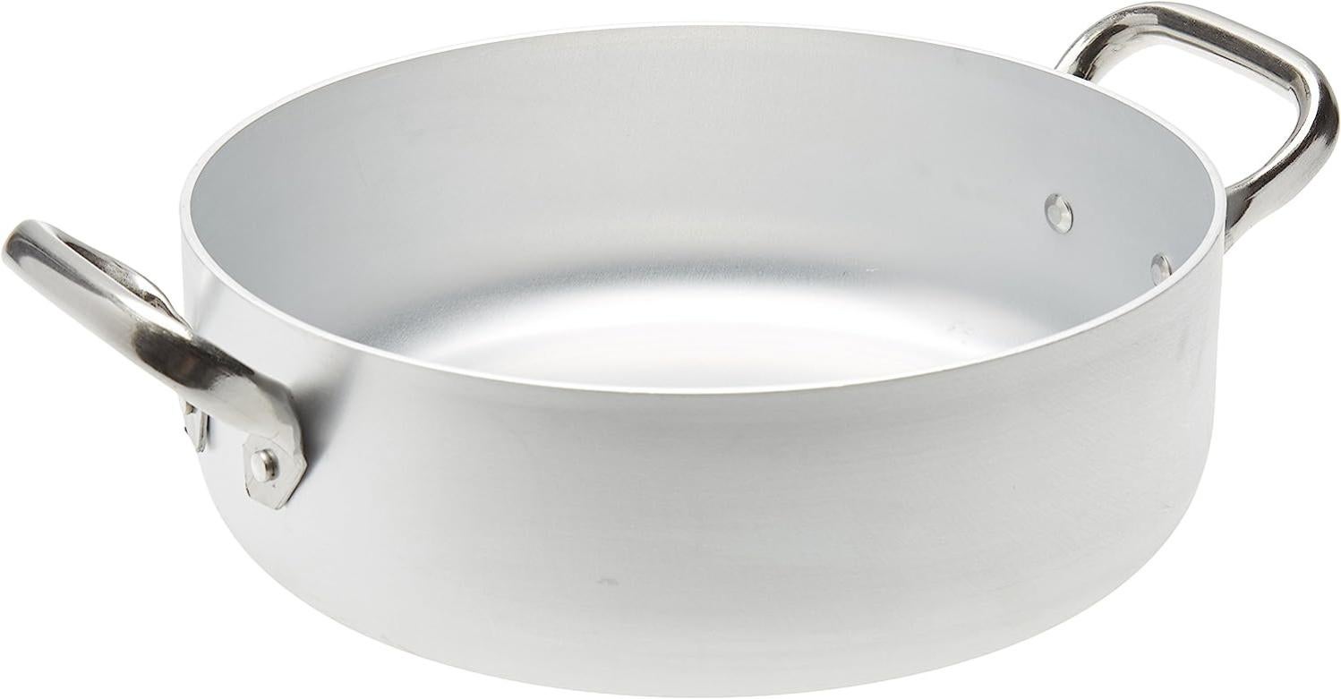 Pentole Agnelli Casseruola BASSA Ø 28 Professionale, in Alluminio puro ...