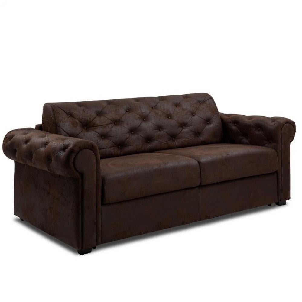 Canapé lit 3 places maxi CHESTERFIELD Convertible Express 160cm ...