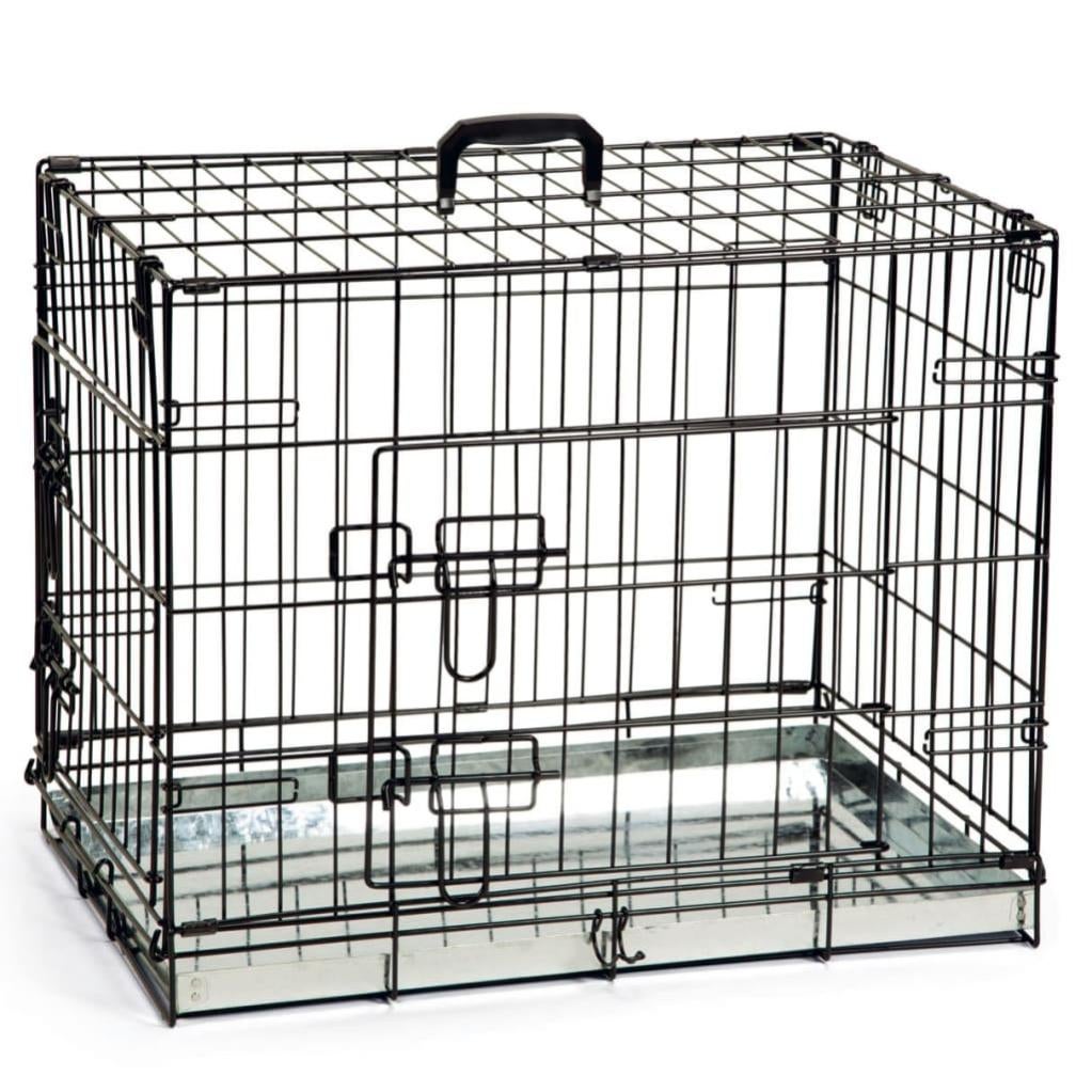 Cage pour chiens 62 x 44 x 49 cm Noir Beeztees | Leroy Merlin