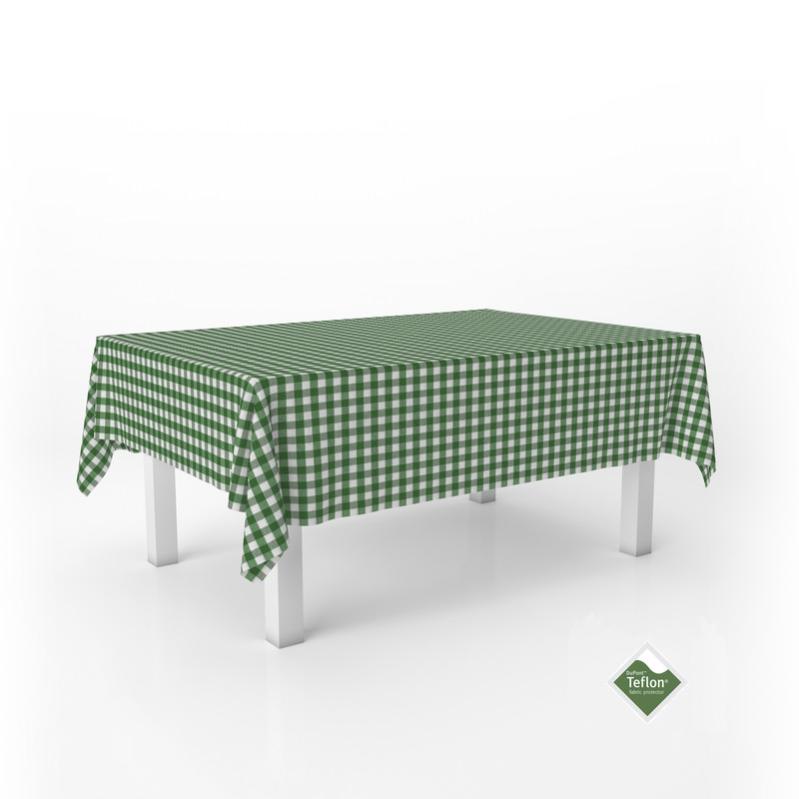 Valentia Home Mantel Teflon ® Confeccionado Vieux Verde Botella 200X140 ...