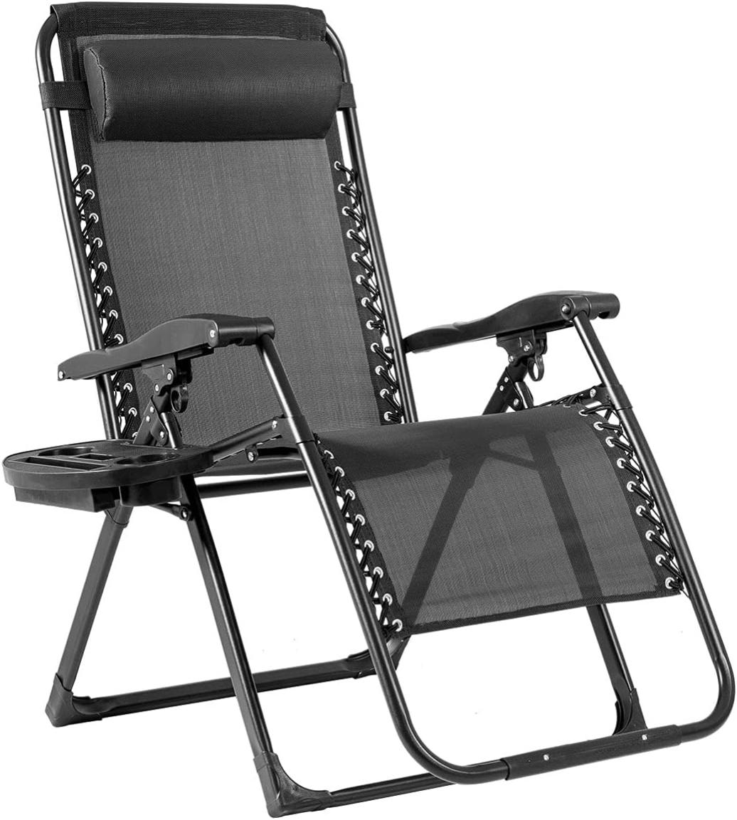 Transat Jardin Extérieur Capacité 227 KG, Noir | Leroy Merlin
