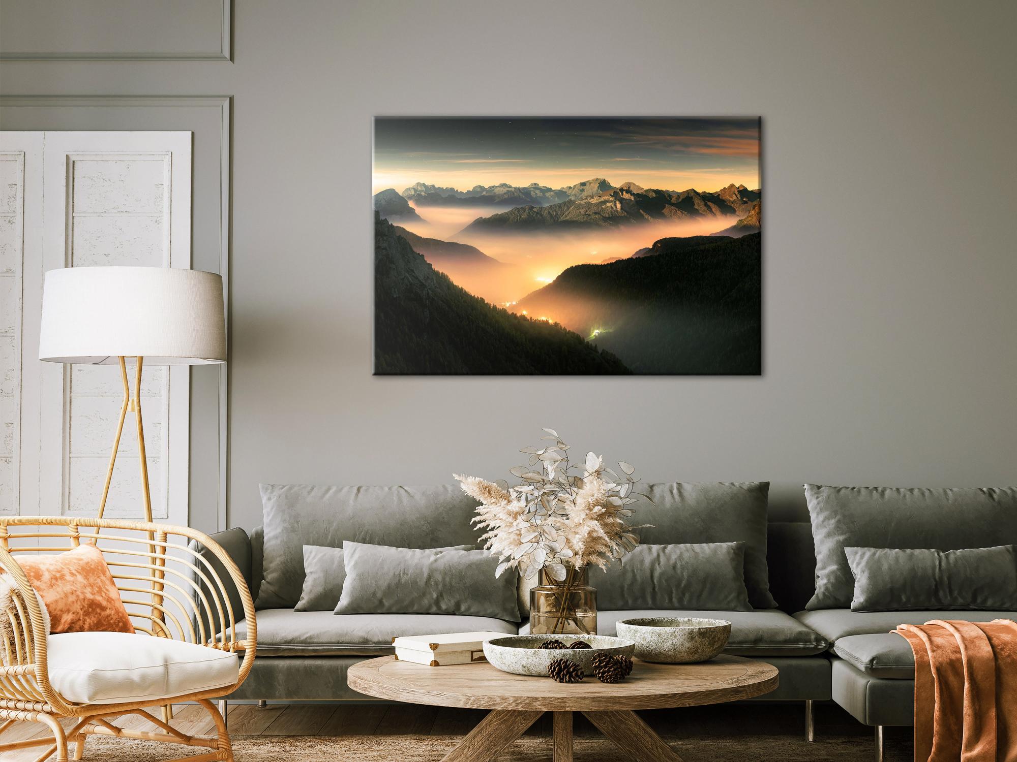 Tableau - Mountain Breath (1 Part) Wide - Troisième variante 90x60 ...