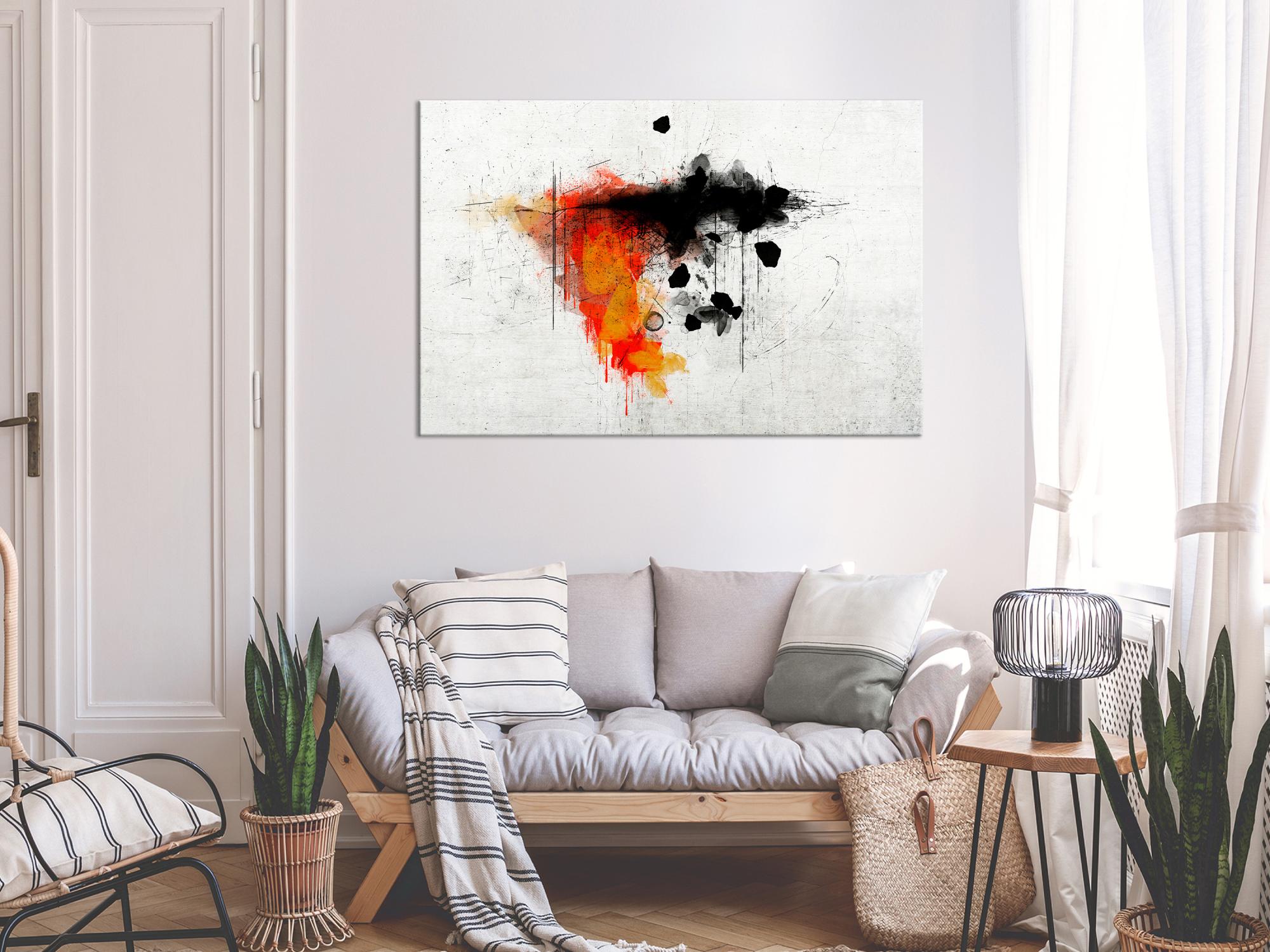Tableau - Expression of Red (1 Part) Wide [120x80] | Leroy Merlin