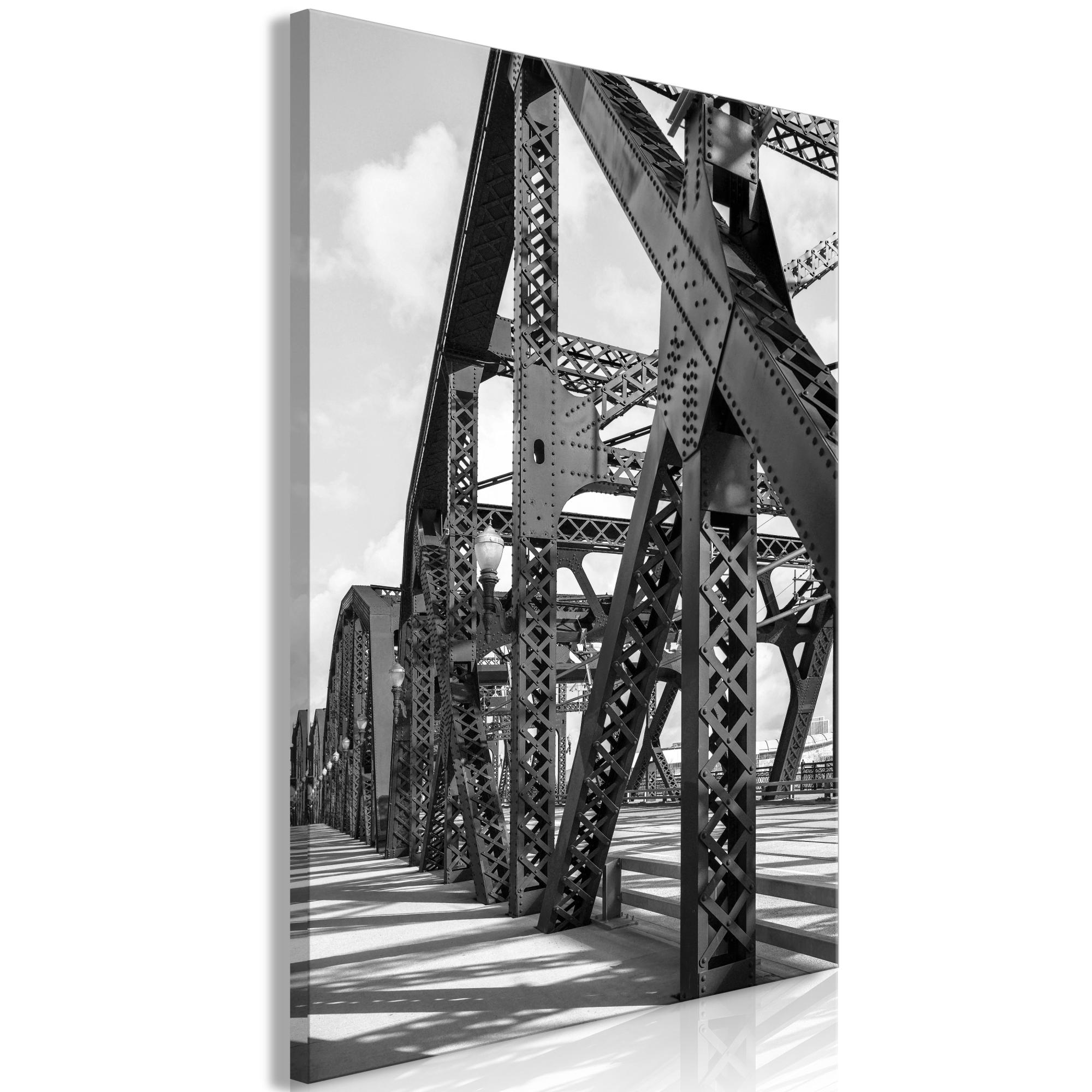 Toile - Bridge at Morning (1 Part) Vertical 60x90 | Leroy Merlin
