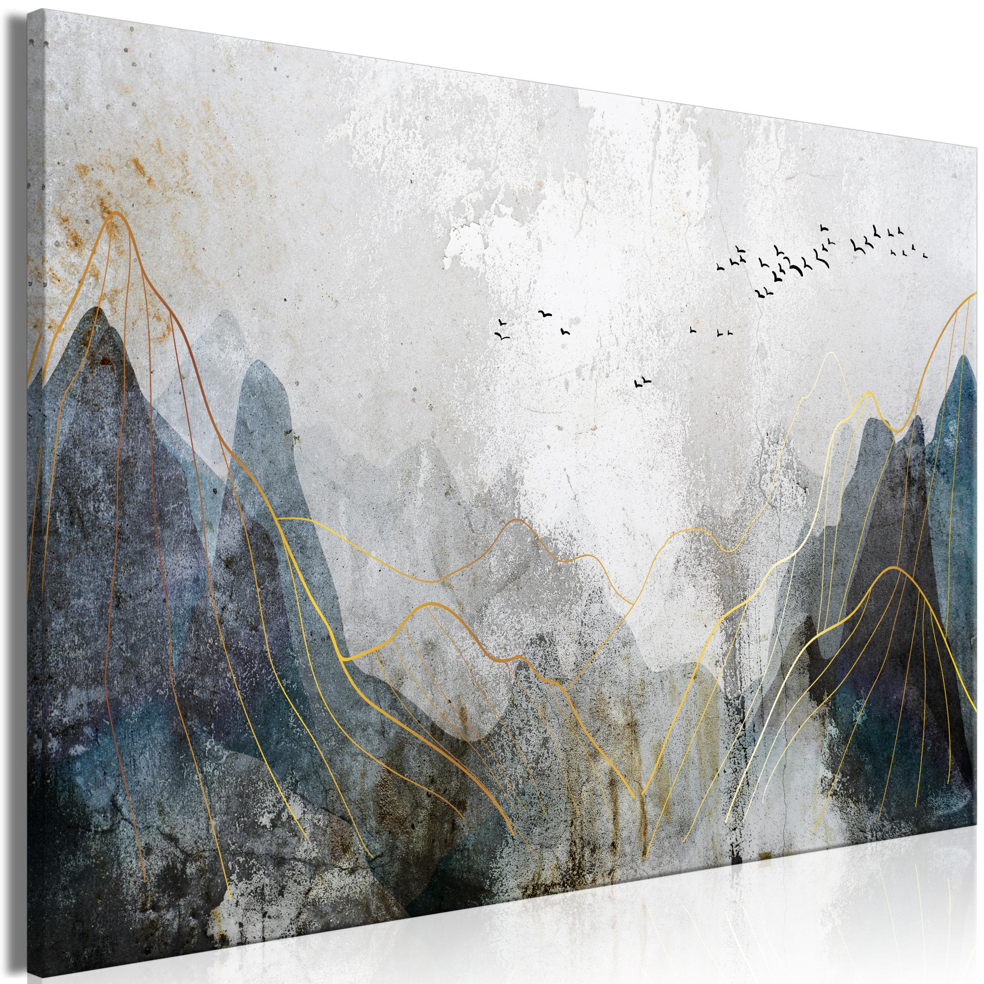 Tableau - Misty Mountain Pass (1 Part) Wide [90x60] | Leroy Merlin