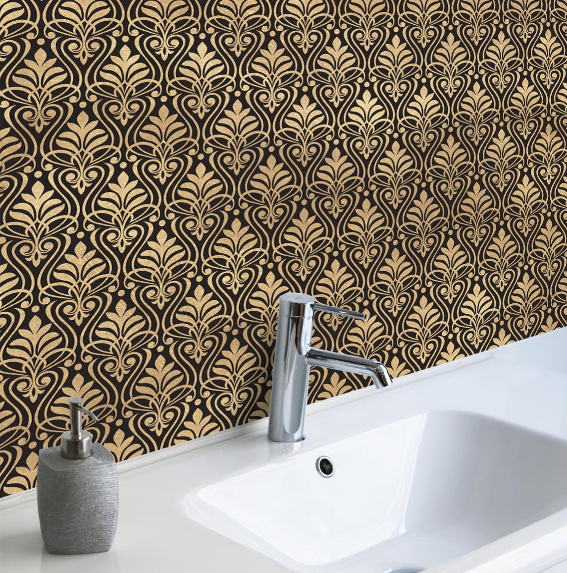 Rouleau autocollant Art-déco classique floral 100x100 cm | Leroy Merlin