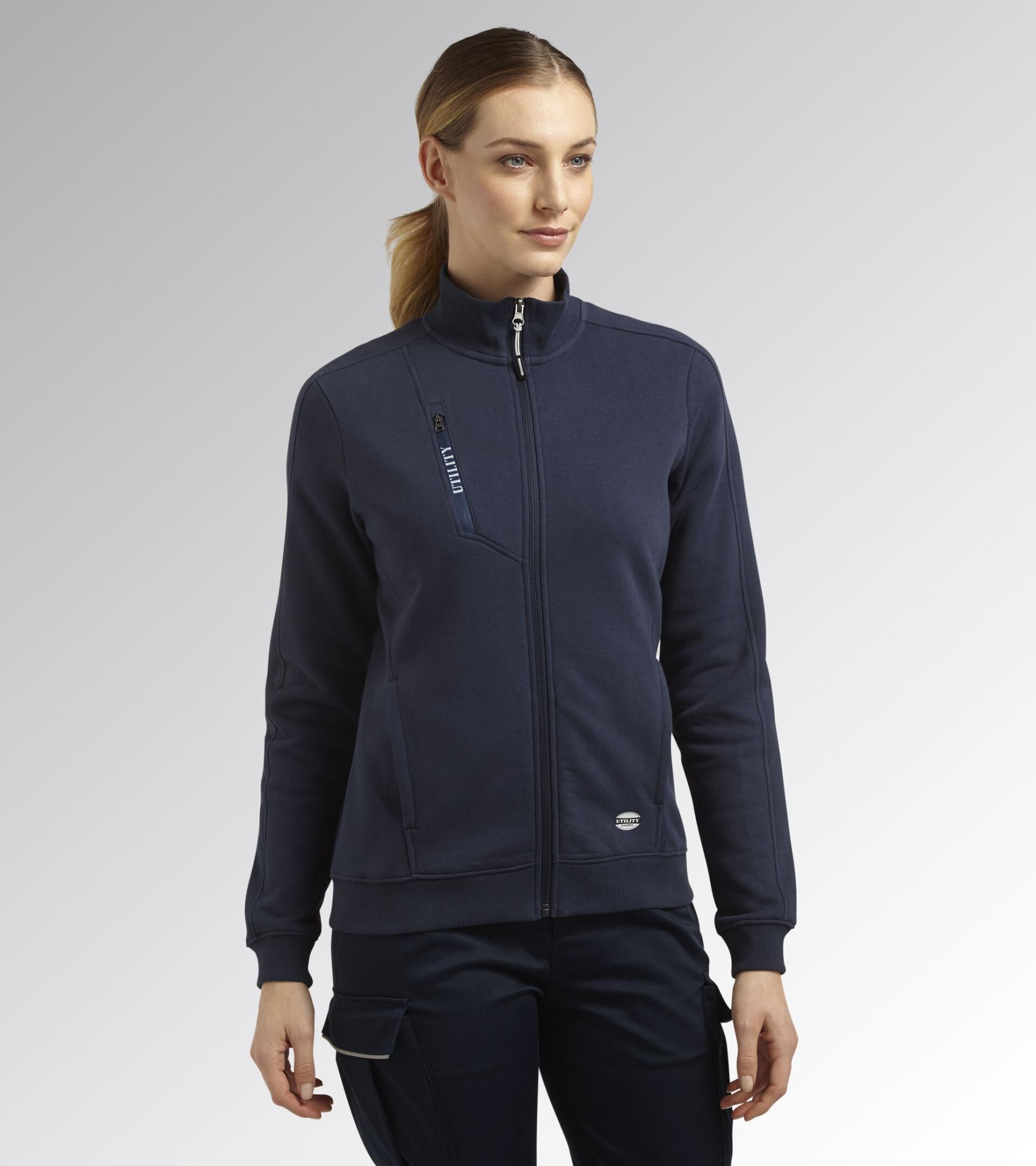 Sweat de travail zippée Femme FZ ATHENA - Bleu Marine XS | Leroy Merlin