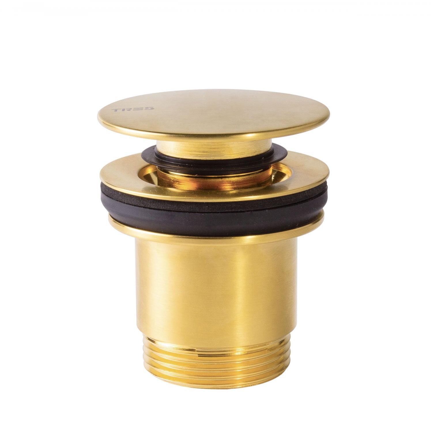 TRES 24284001OM Válvula Clic Clac 63 mm Oro Mate 24K | Leroy Merlin