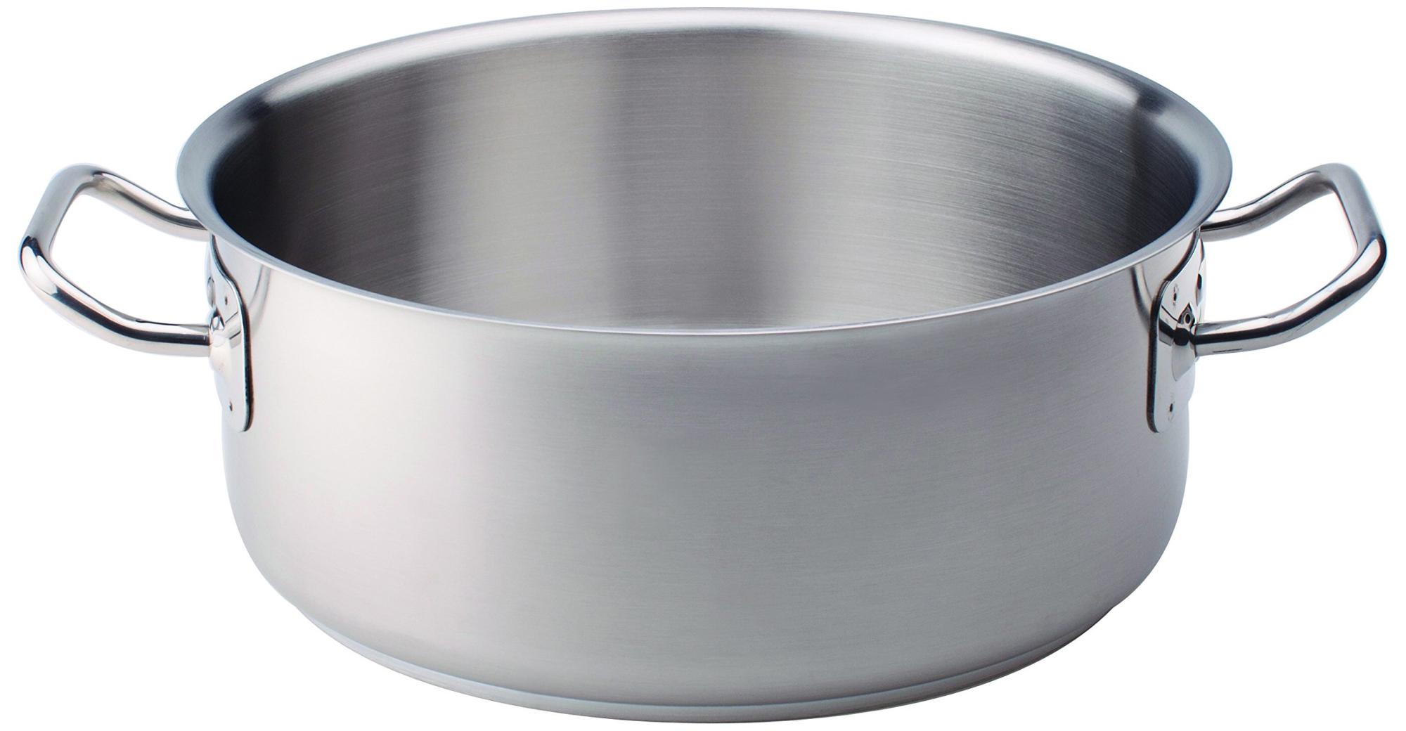 Pentole Agnelli COIX3106E32 Acciaio Inox 18/10 Casseruola Bassa con 2 ...