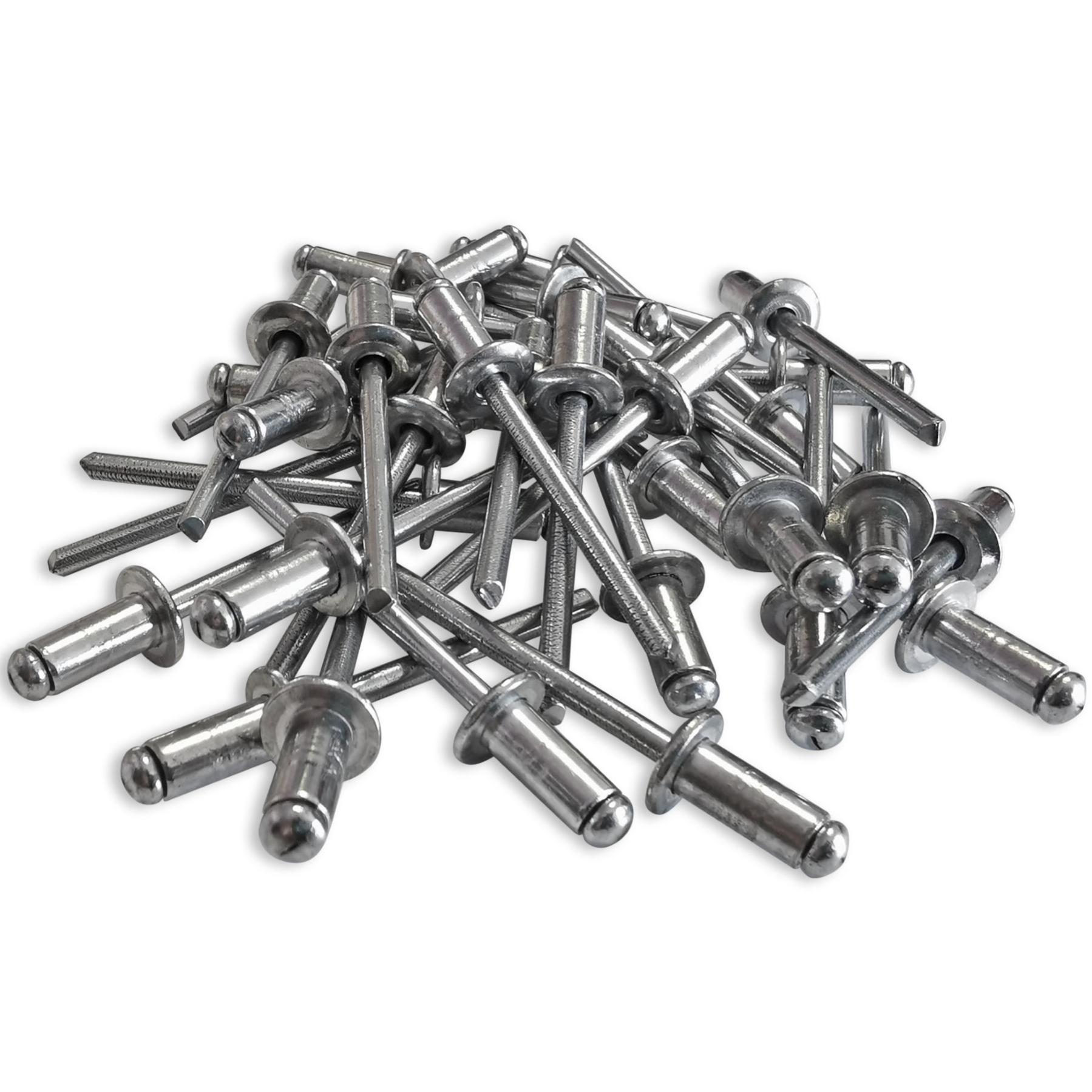 500 RIVETS ALU TETE STANDARD DE 4.8 X 10 TIGE ACIER | Leroy Merlin