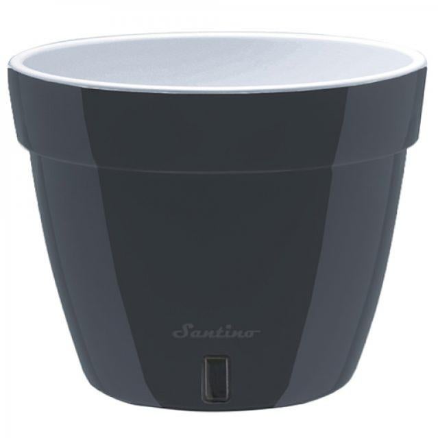 ASTI Pot auto-arrosant avec indicateur de niveau d'eau pour l'intérieur ...