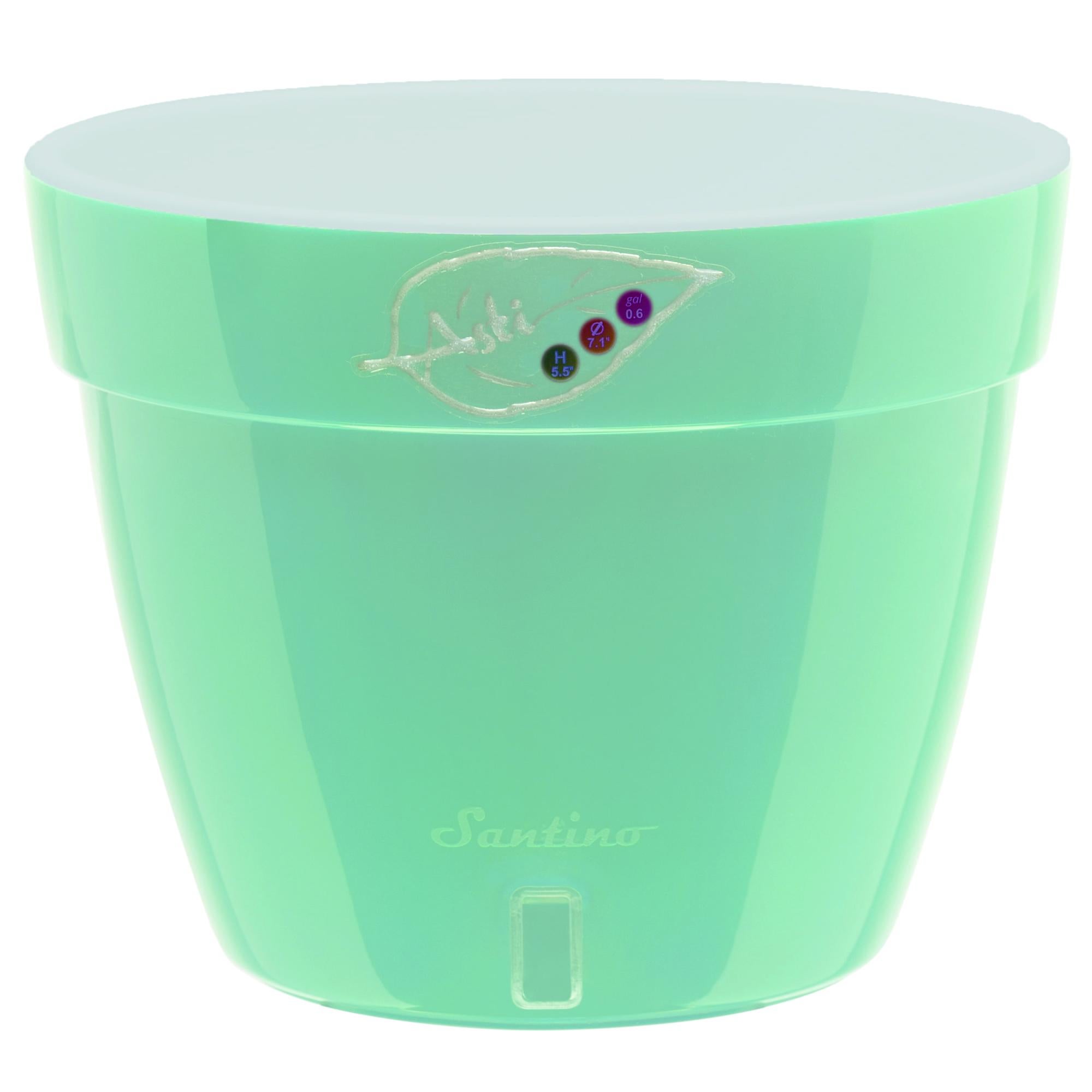 ASTI Pot auto-arrosant avec indicateur de niveau d'eau pour l'intérieur ...