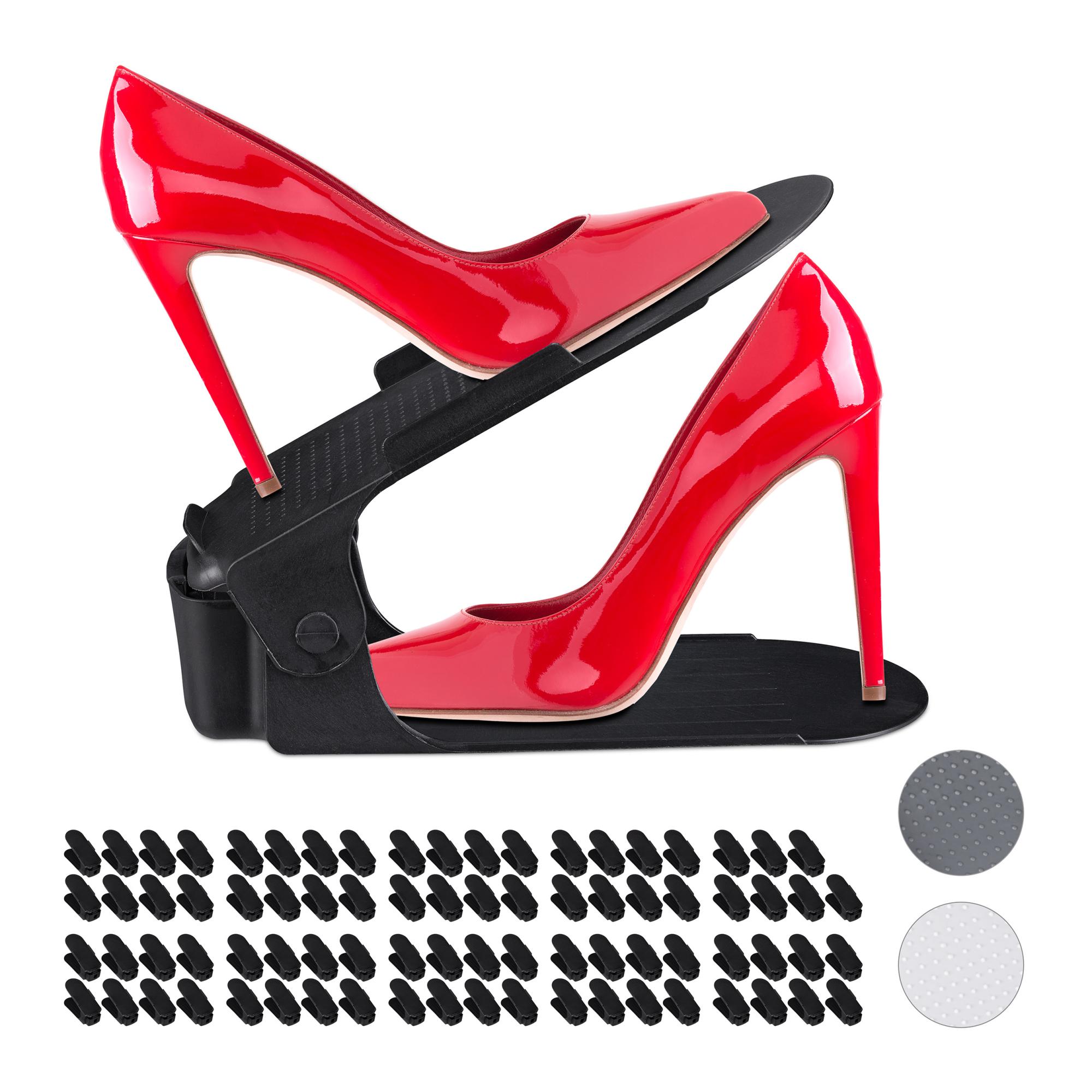 Support chaussures, lot de 80, hauteur réglable, organisateur de ...