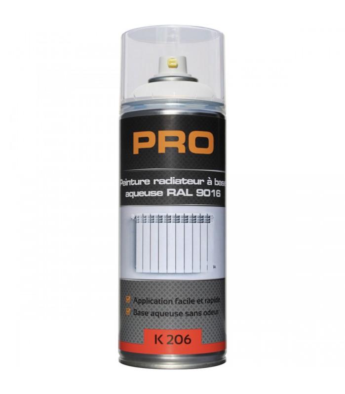 Peinture Radiateur en Phase Aqueuse RAL 9016 satinée - Aérosol 400ML ...