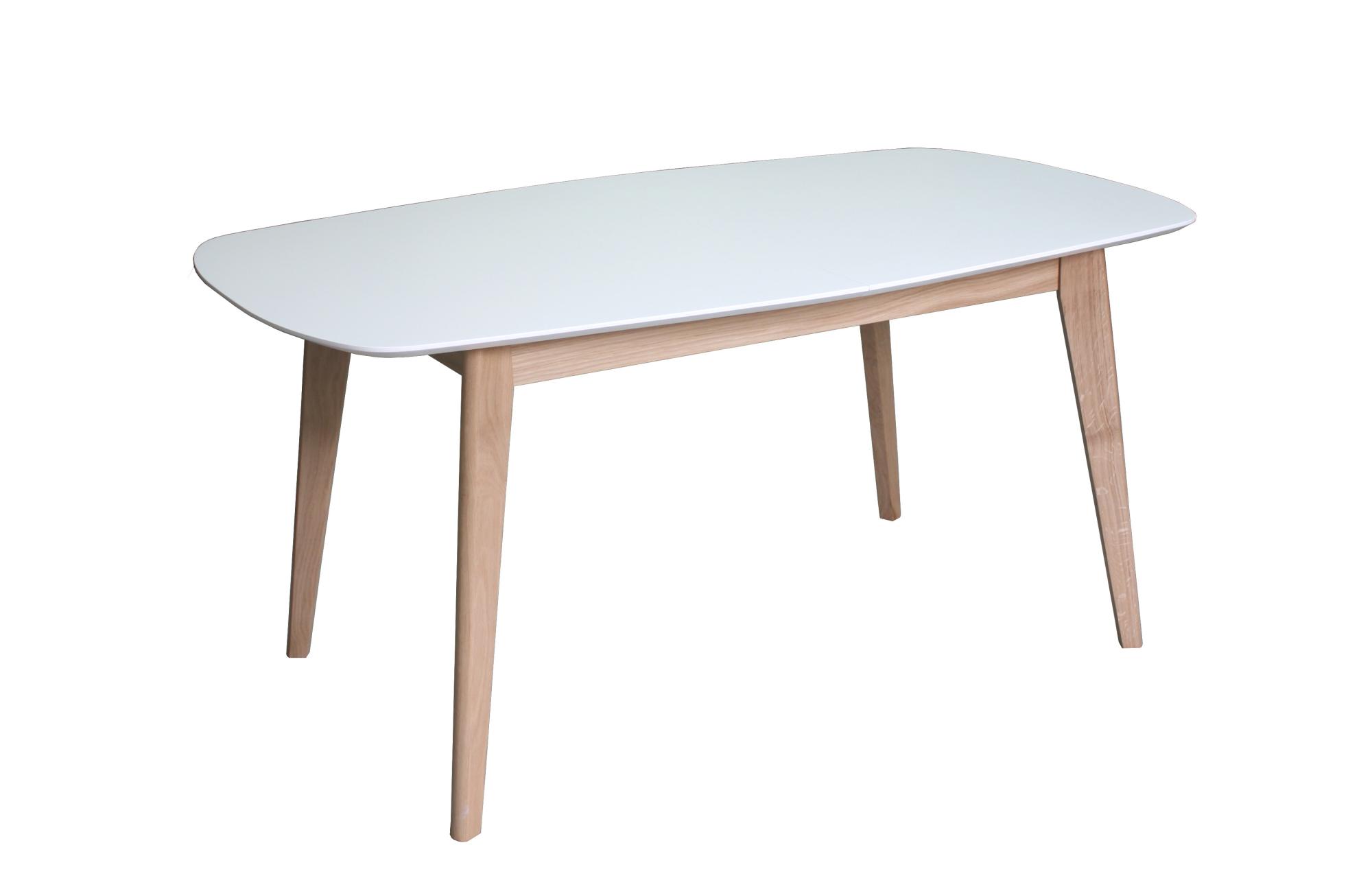 Table de repas ovale massif et laqué - 160/210L x 100P | Leroy Merlin