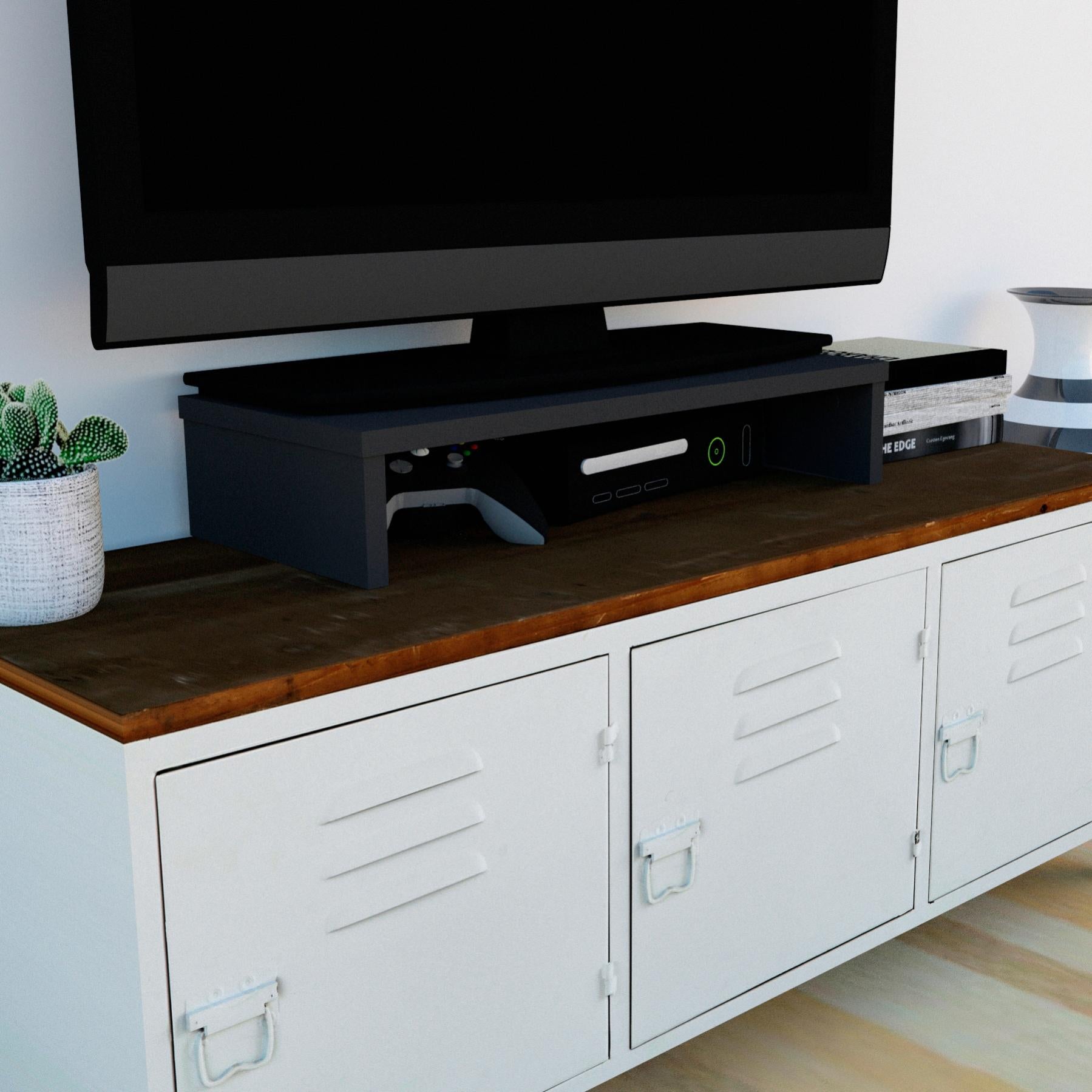 Soporte Monitor, Elevador TV de Madera FSC®. HENOR. 62x26.5x12 cm ...